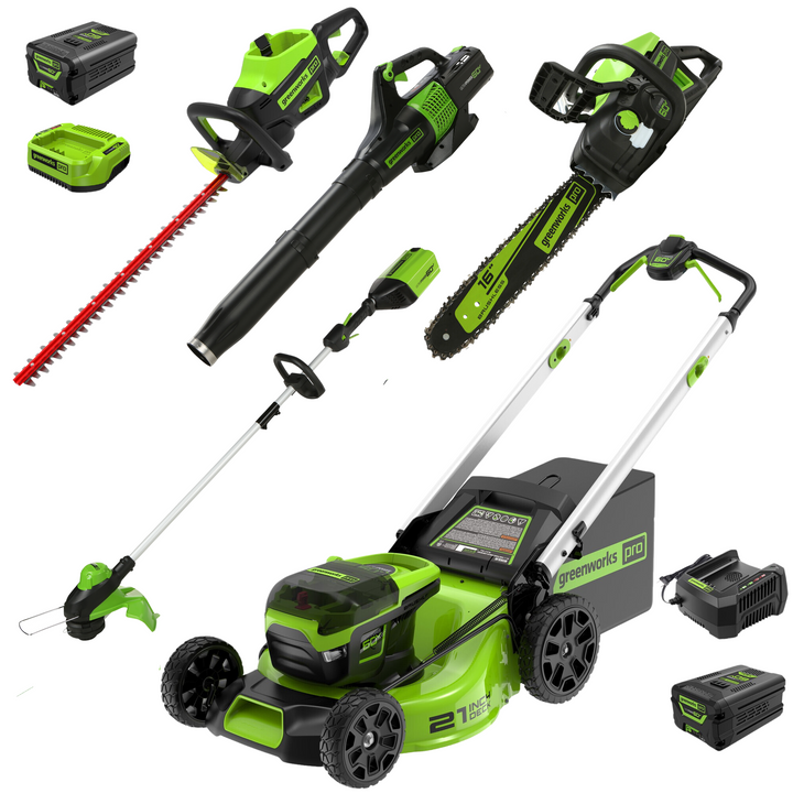 Home & Lawn Care Combo Kits |Lawn Mower Combo Kits | Greenworks Tools
