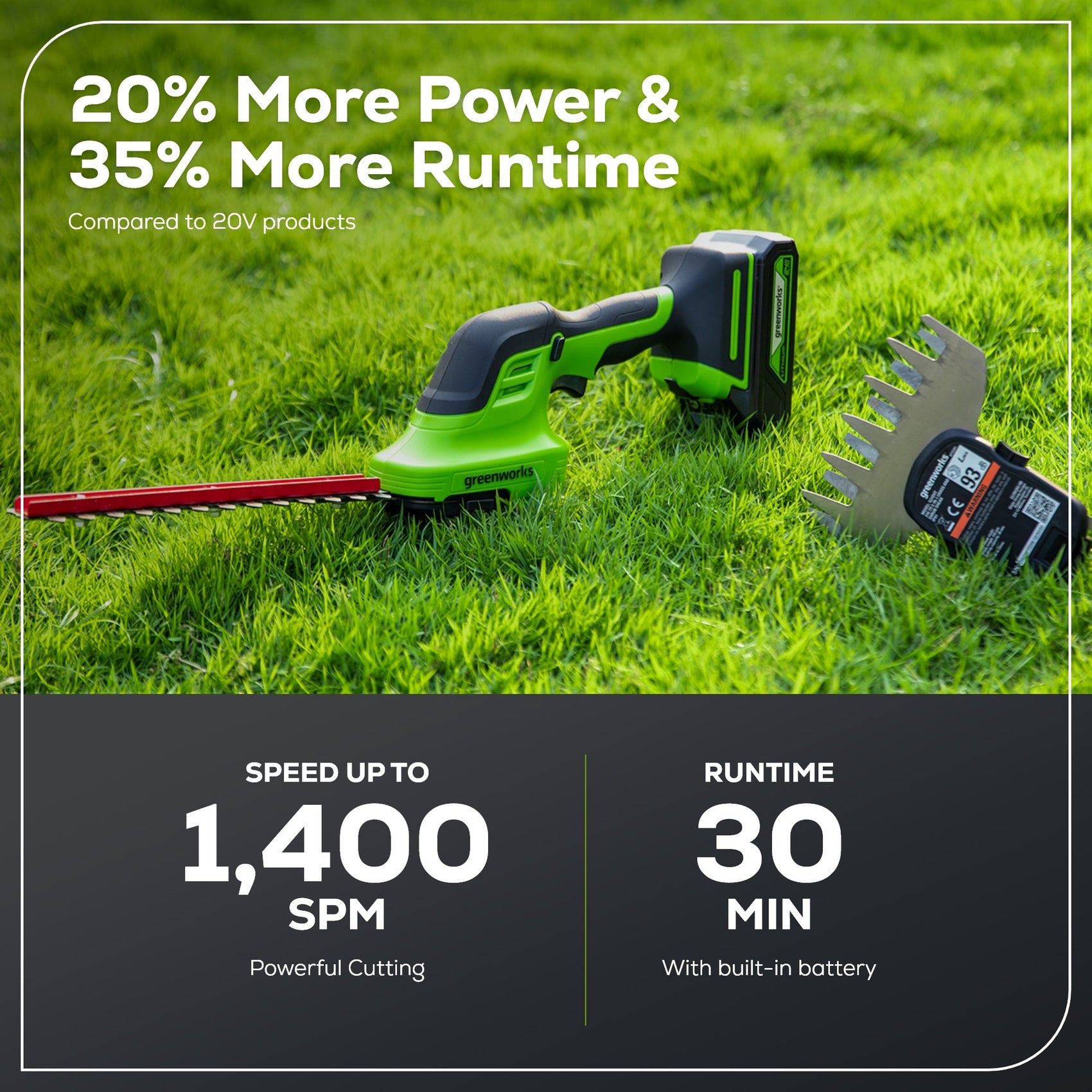 24V Shear Shrubber (Tool Only) | Greenworks Tools