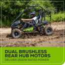 80V Stealth Series All-Terrain 2-Seat Go-Kart | Greenworks Tools