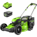 80V 21" 4-in-1 Self-Propelled Lawn Mower w/ 4.0Ah Battery | Greenworks ...