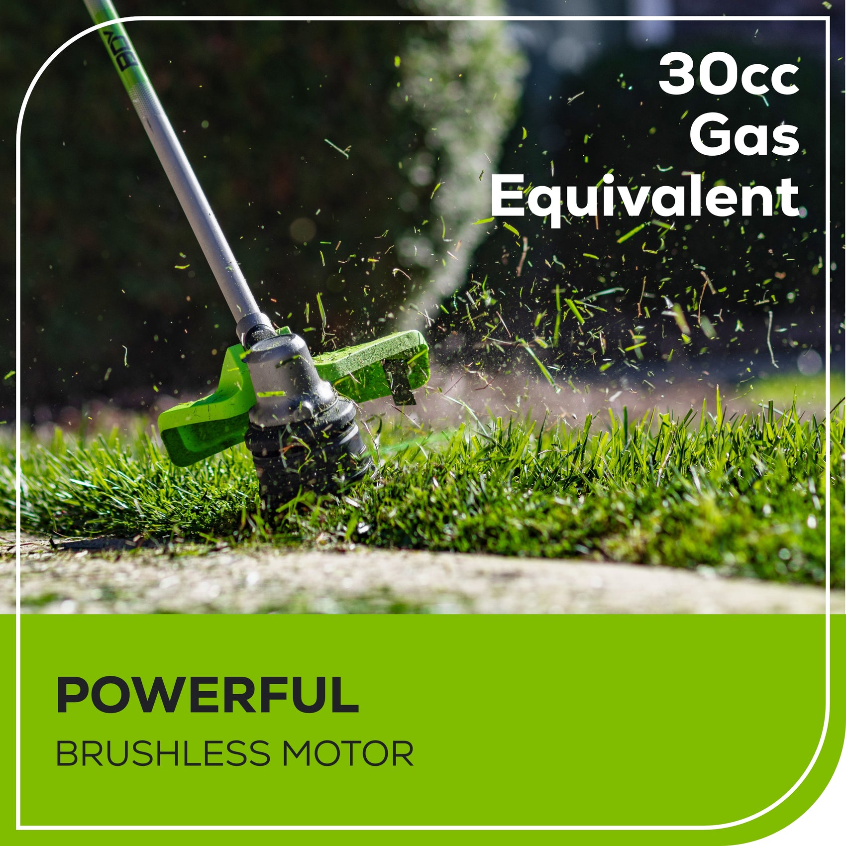 80V 17" Brushless String Trimmer W/ 2.0Ah Battery & Charger ...