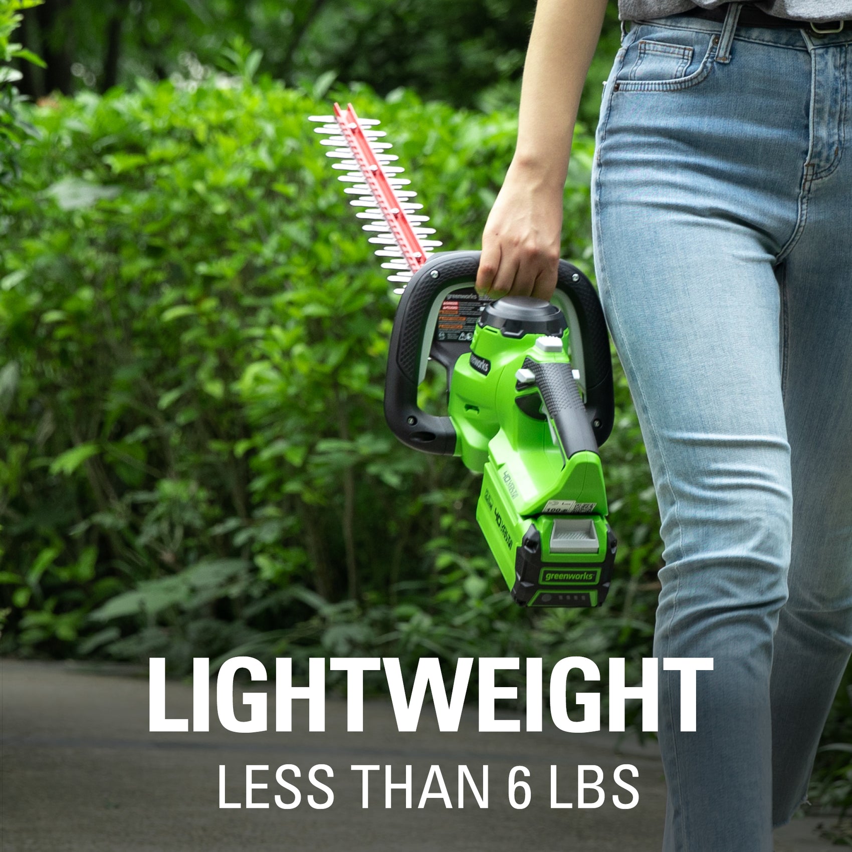 40V 24" Hedge Trimmer, Battery, & Charger | Greenworks Tools