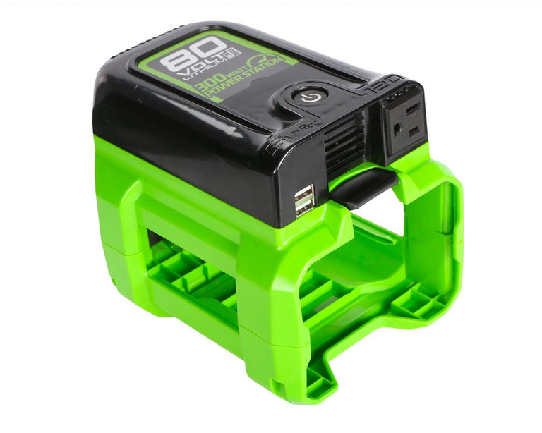 80V Cordless Battery 300 Watt Power Inverter w/ 2Ah Battery and Charger ...