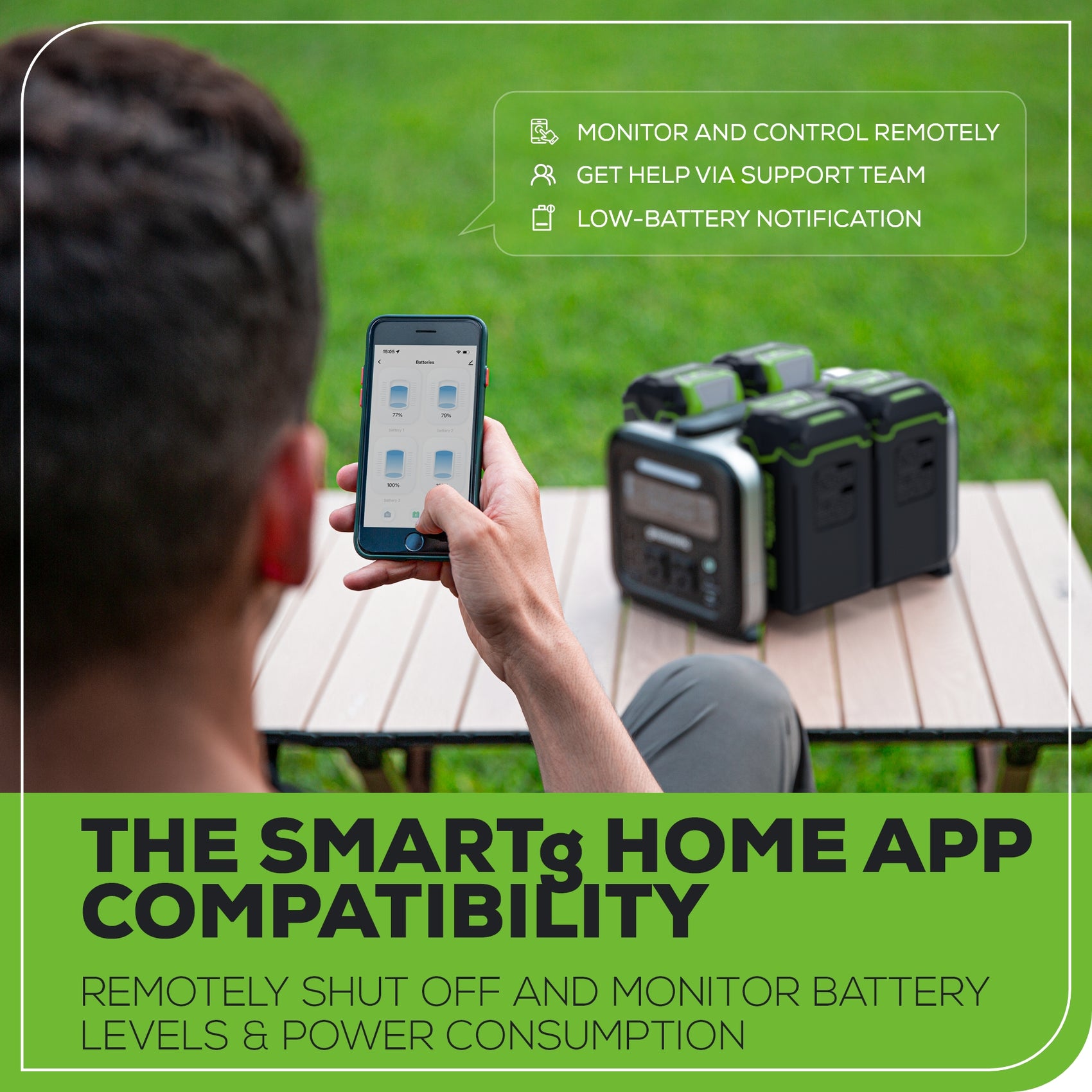 40V 500W 4-Slot Inverter Portable Power Station (Tool Only ...
