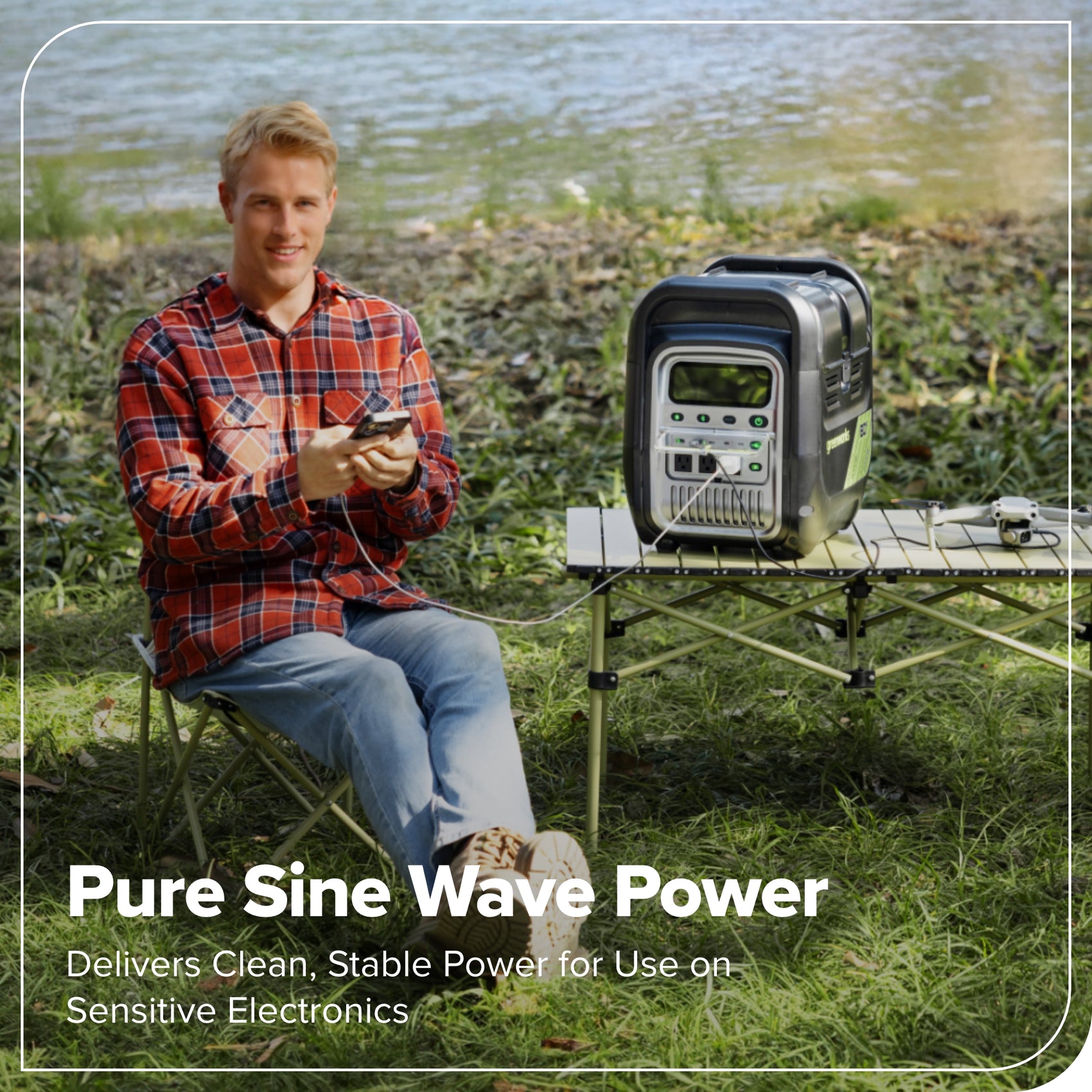 60V 2000W 4-Slot Inverter Portable Power Station (Tool Only ...