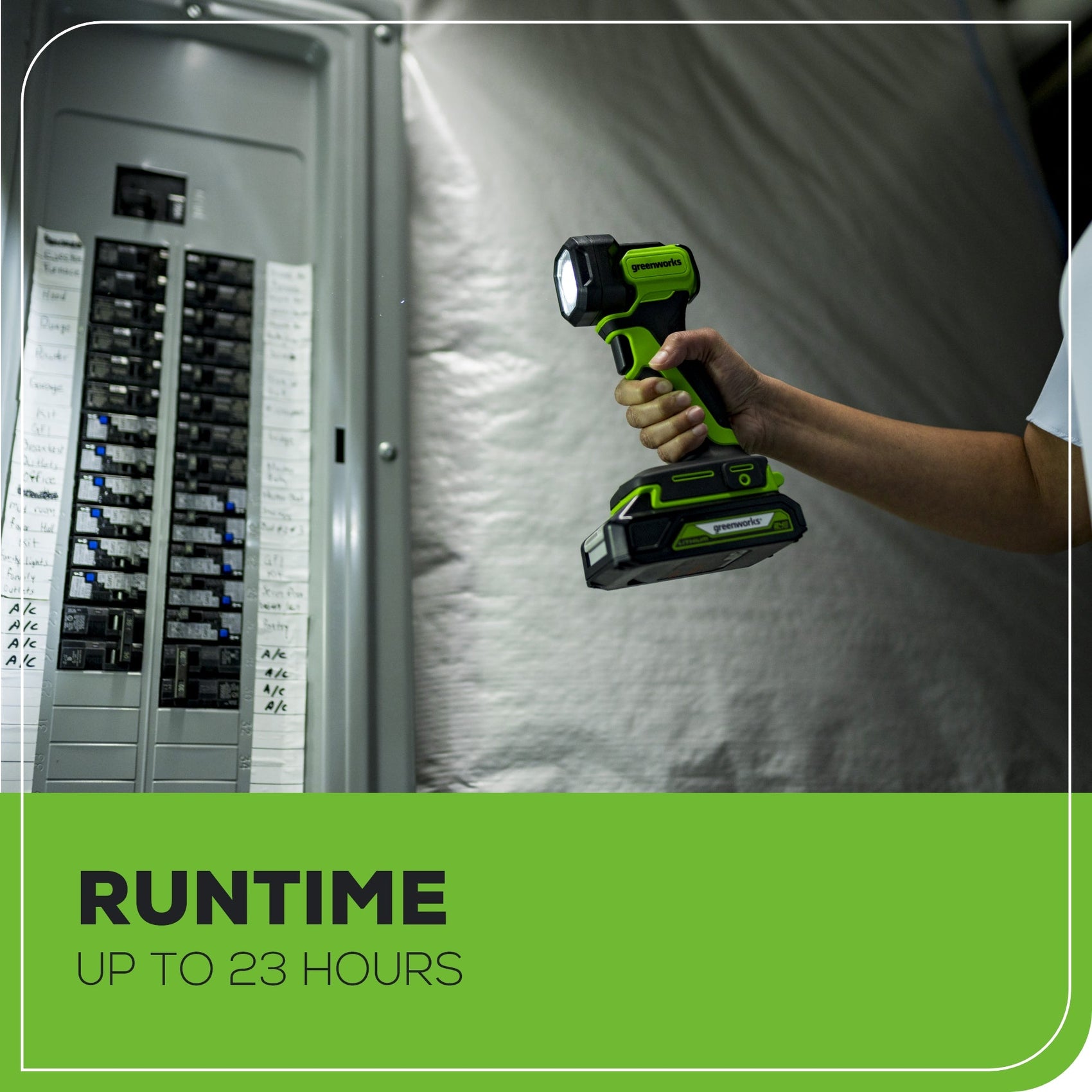 24V 200 Lumen Cordless Battery Led Flashlight (Tool Only) | Greenworks ...
