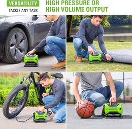 40V Cordless Battery Inflator (Tool Only) | Greenworks Tools