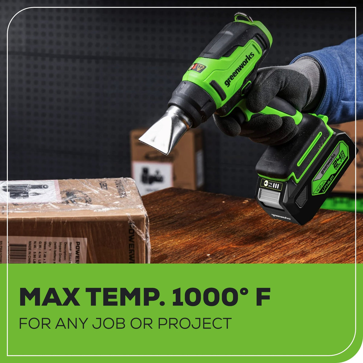 24V Cordless Battery Heat Gun (Tool Only) | Greenworks Tools