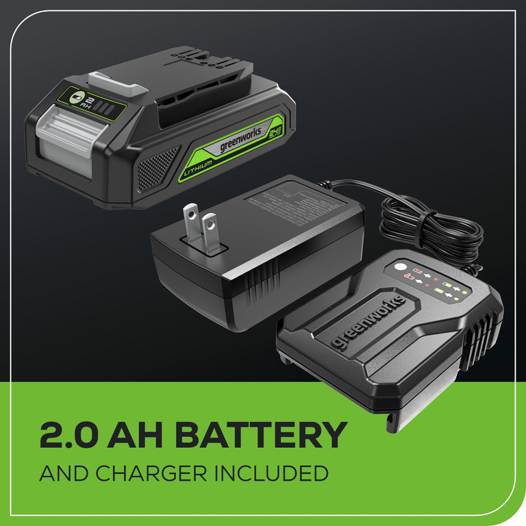 24V Cordless Battery Brushless Jig Saw w/ 2.0 Ah Battery & Charger ...