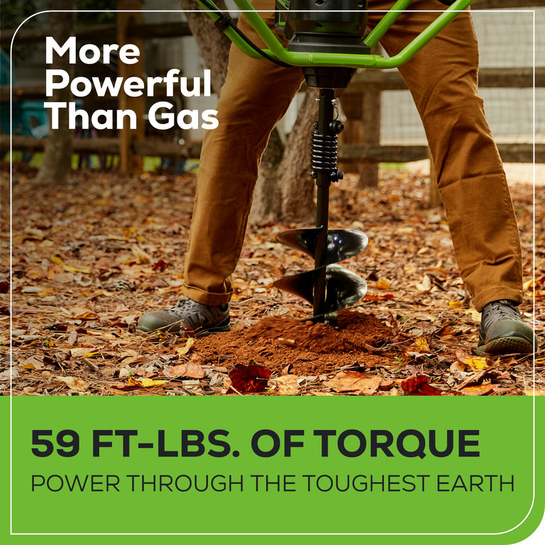 60V Cordless Battery Brushless Earth Auger / Post Hole Digger (Tool ...