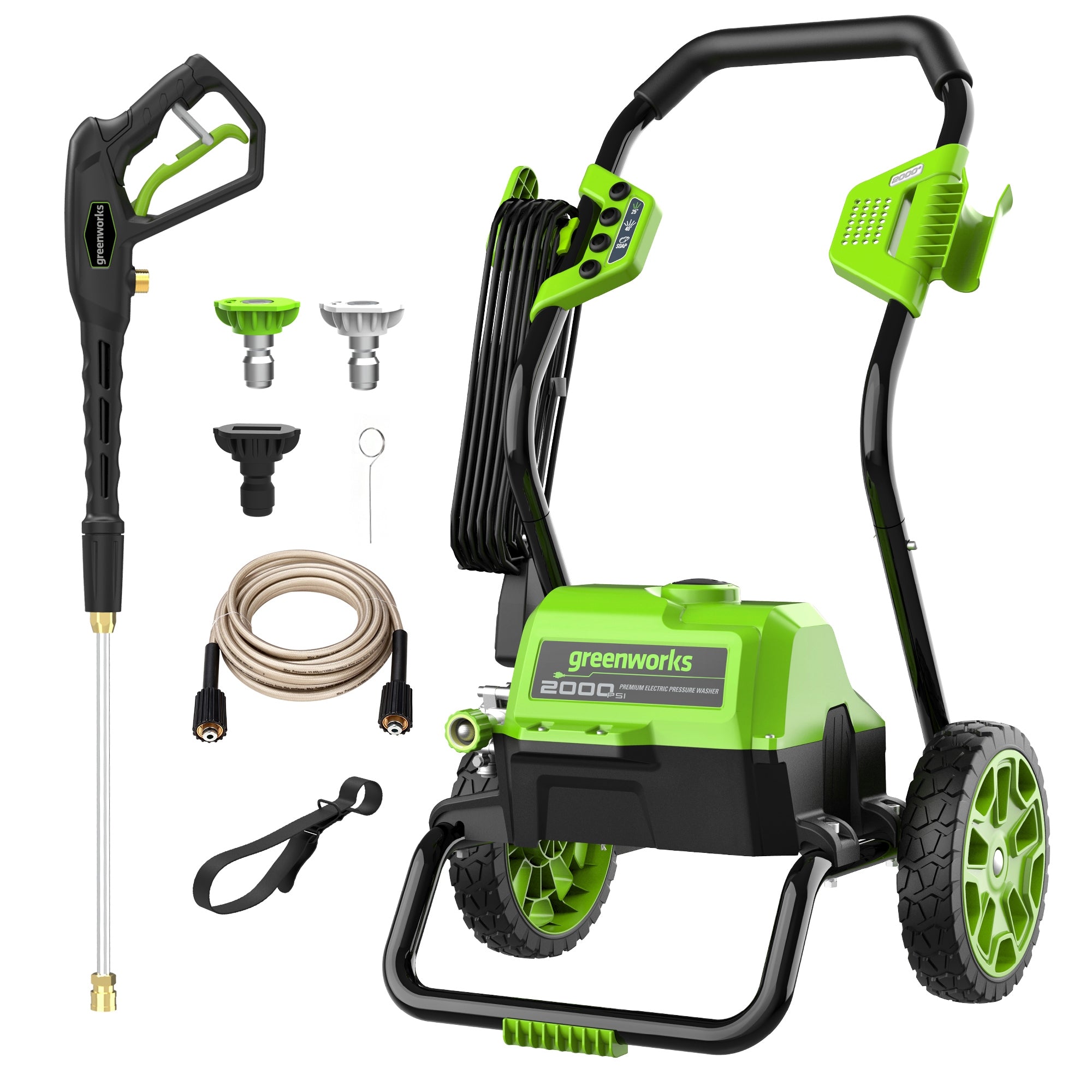 2000 PSI Electric Pressure Washers | Greenworks Tools