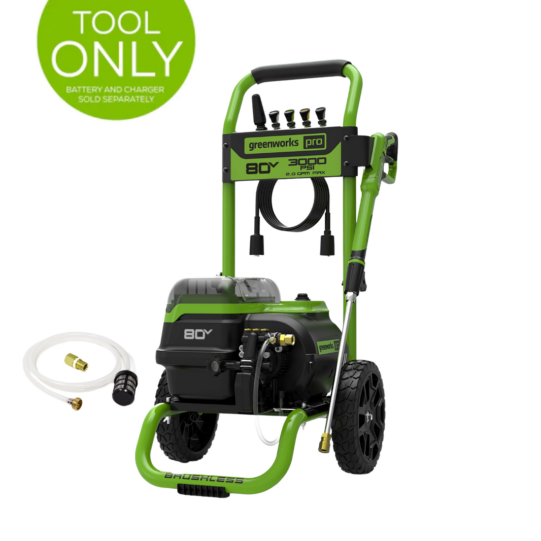 3000 PSI Electric Pressure Washers | Greenworks Tools