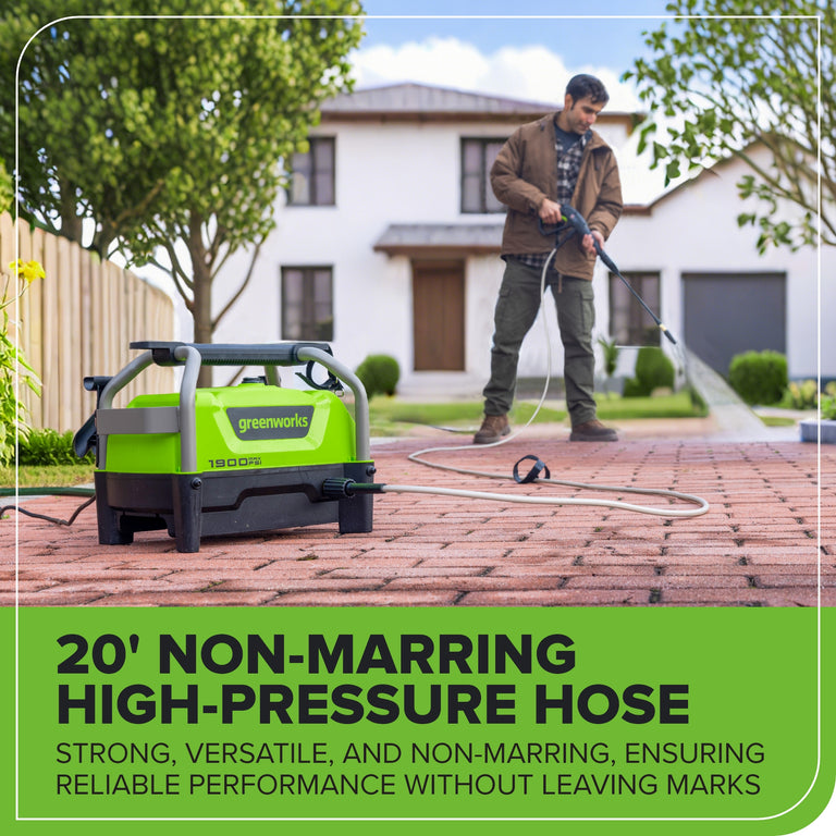 1900 PSI 1.2 GPM Portable Cold Water Electric Pressure Washer ...