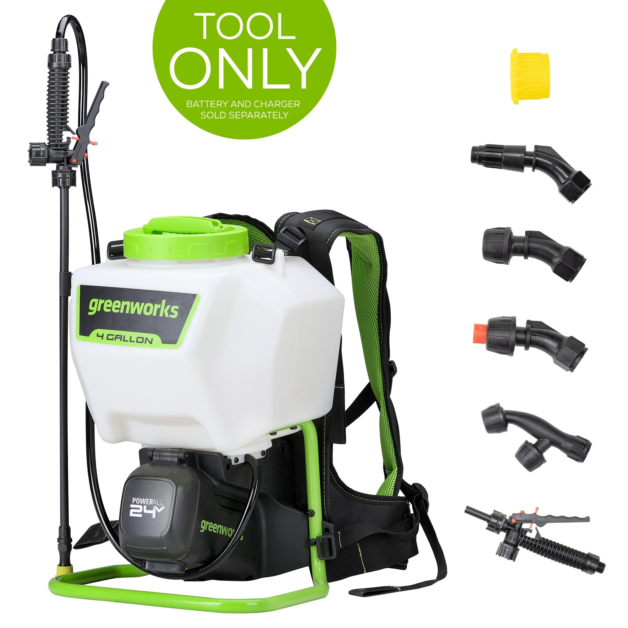 24V Cordless Battery Backpack Sprayer (Tool Only) | Greenworks Tools
