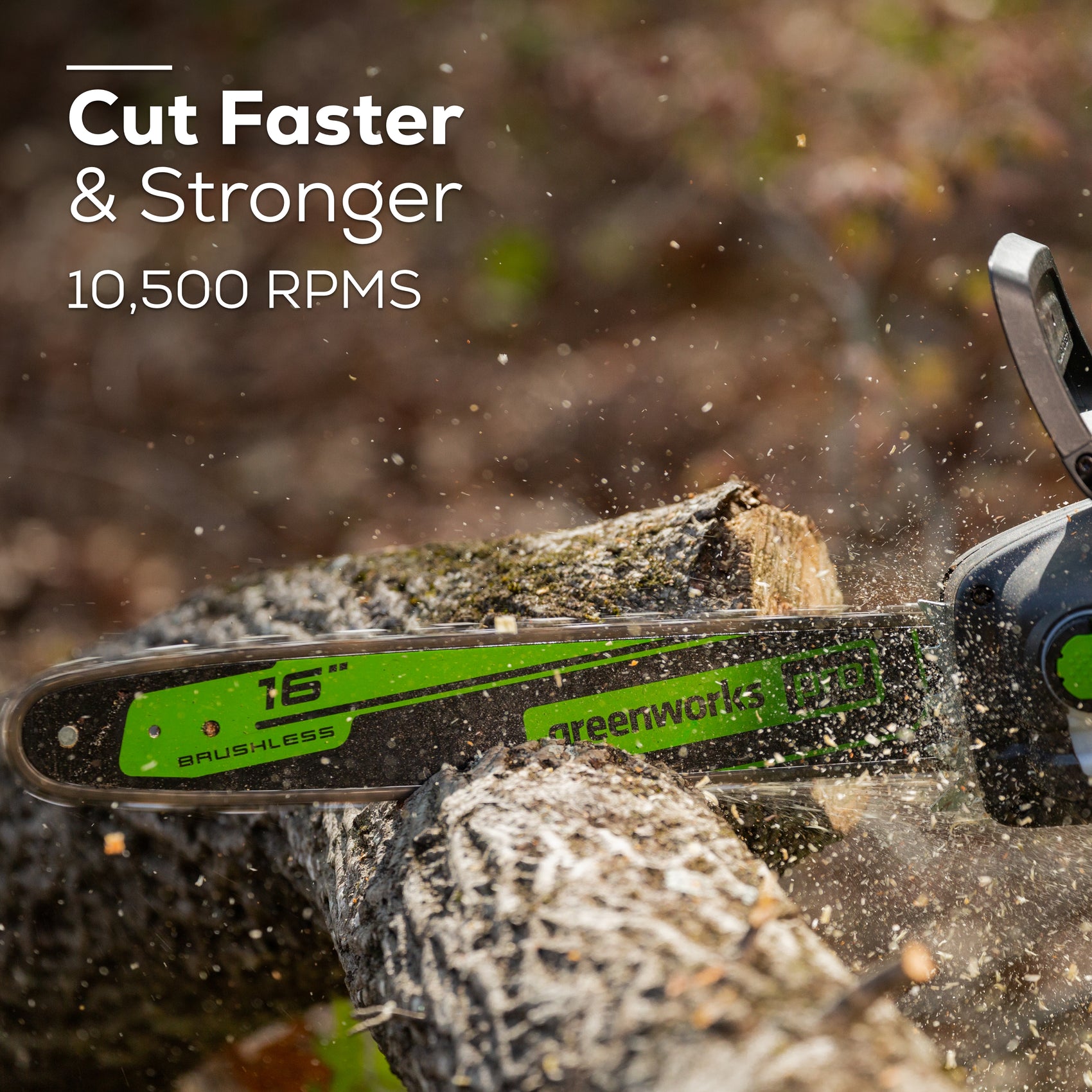 80V 16-Inch Cordless Brushless Chainsaw | Greenworks Tools