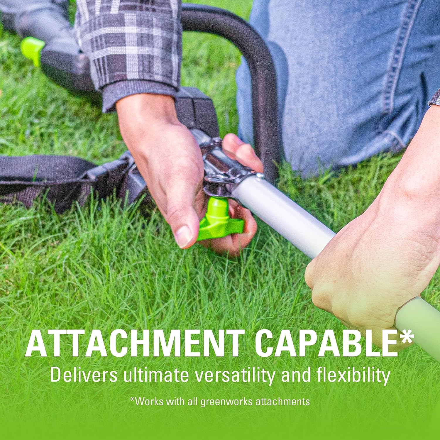 40V 16" Attachment Capable String Trimmer w/ 4Ah Battery and Charger ...
