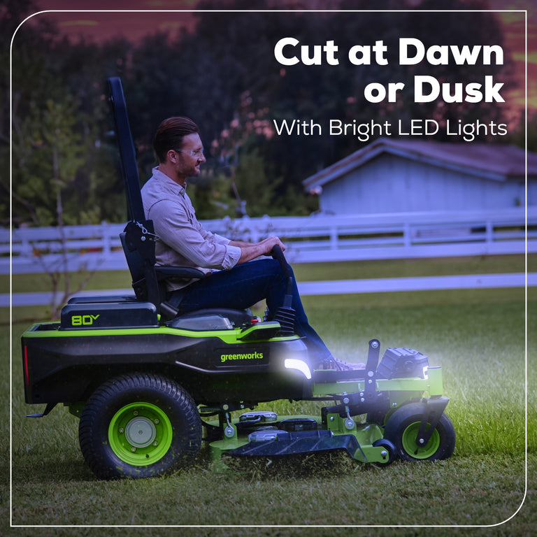 80V 54" Maximusz Zero Turn Riding Mower | Greenworks Tools
