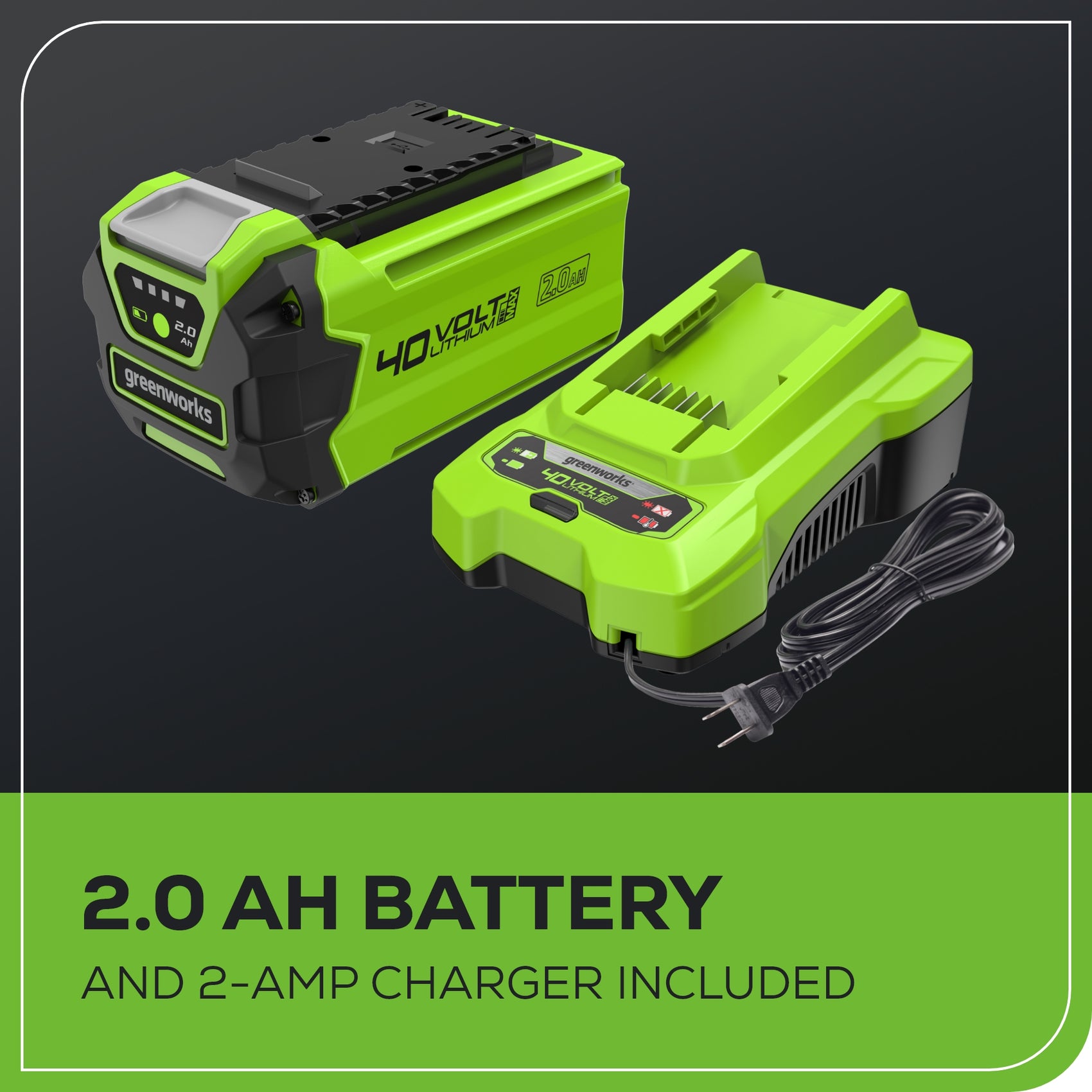 40V 13" Cordless Battery String Trimmer / Edger (Gen 2) w/ 2.0Ah ...