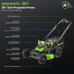80V 25" Cordless Battery Brushless Dual Blade Self-Propelled Mower ...