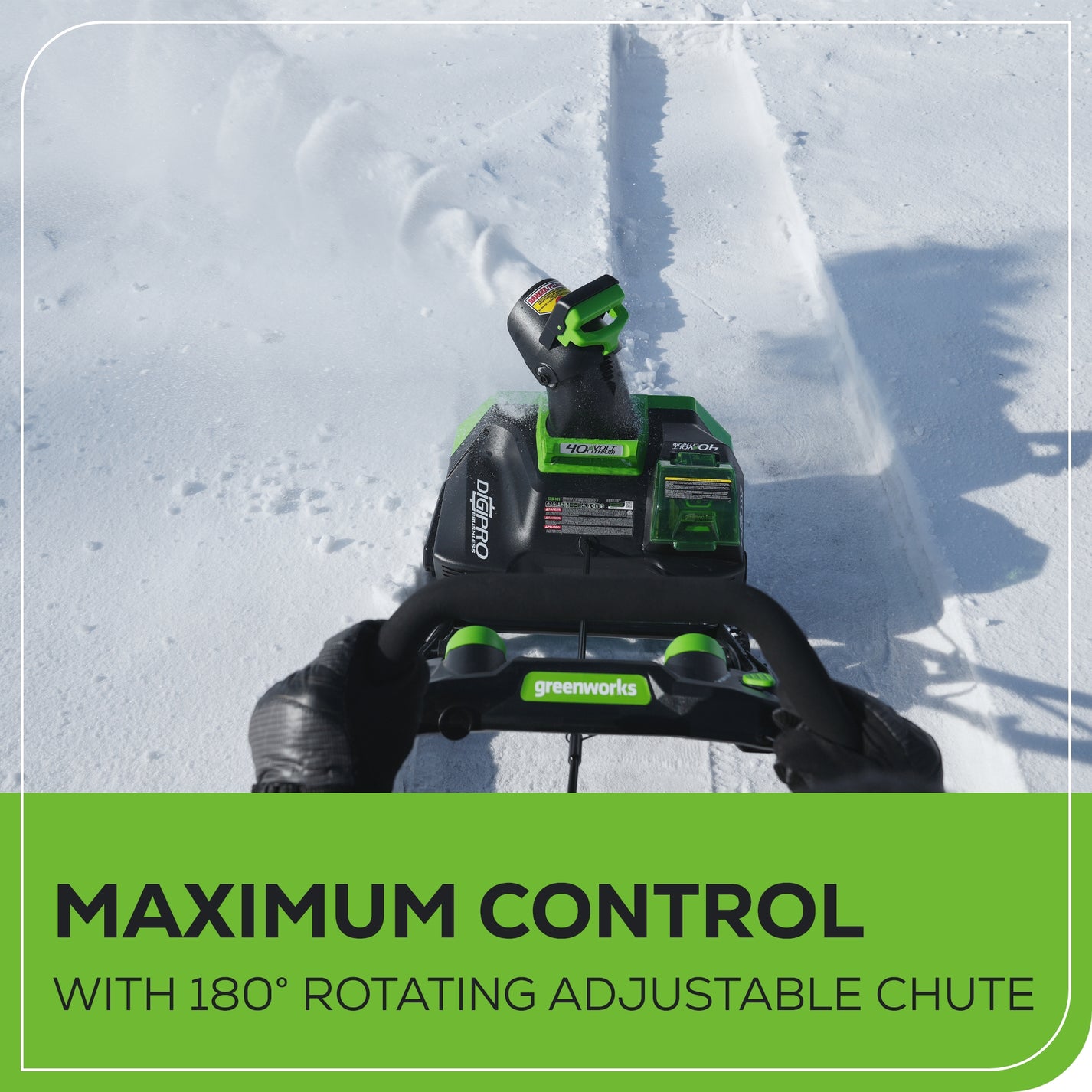 40V 20" Brushless Cordless Snow Blower | Greenworks Tools