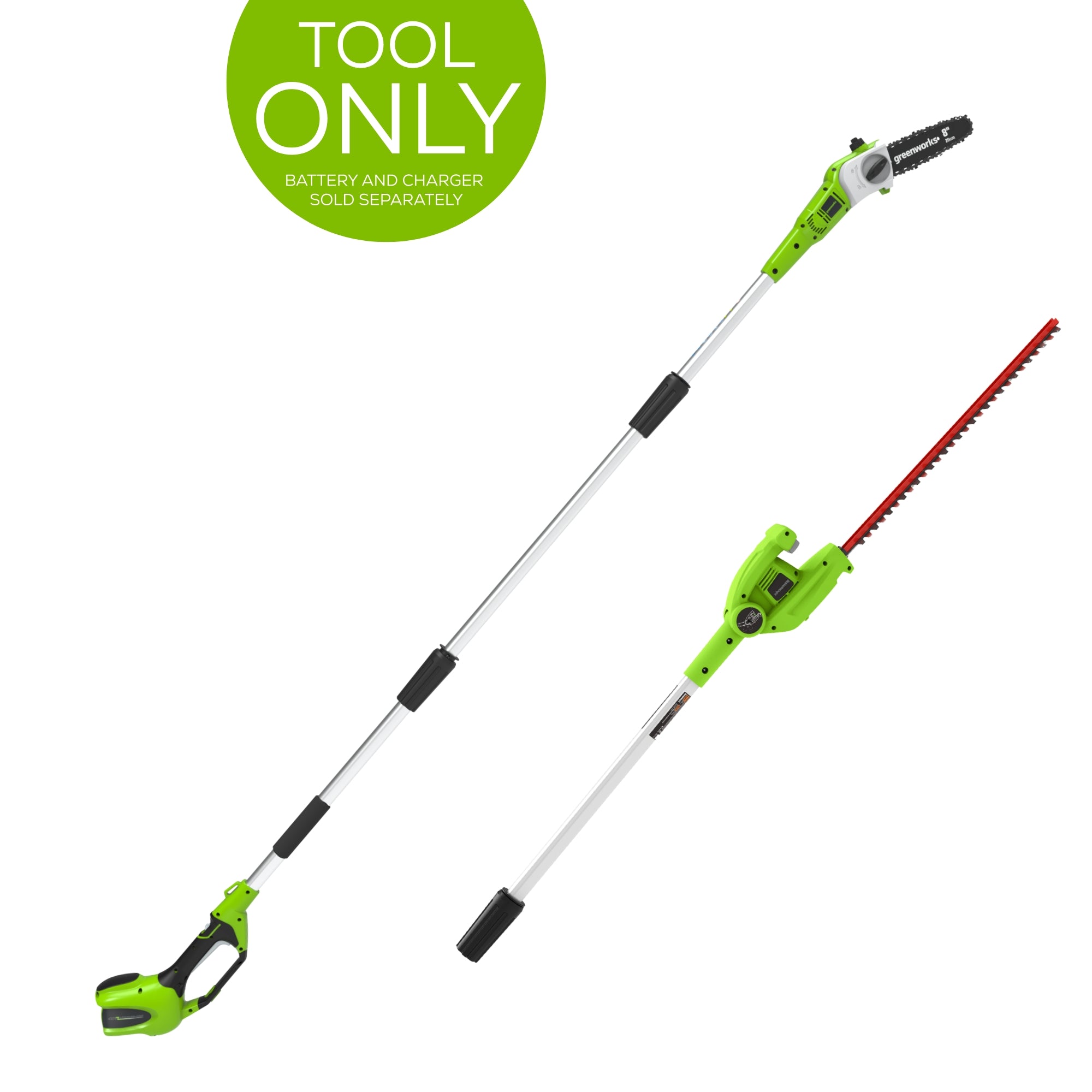 40V 8" Cordless Pole Saw & Hedge Trimmer | Greenworks Tools
