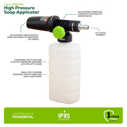 Universal High Pressure Soap Applicator (5212502)| Greenworks Tools