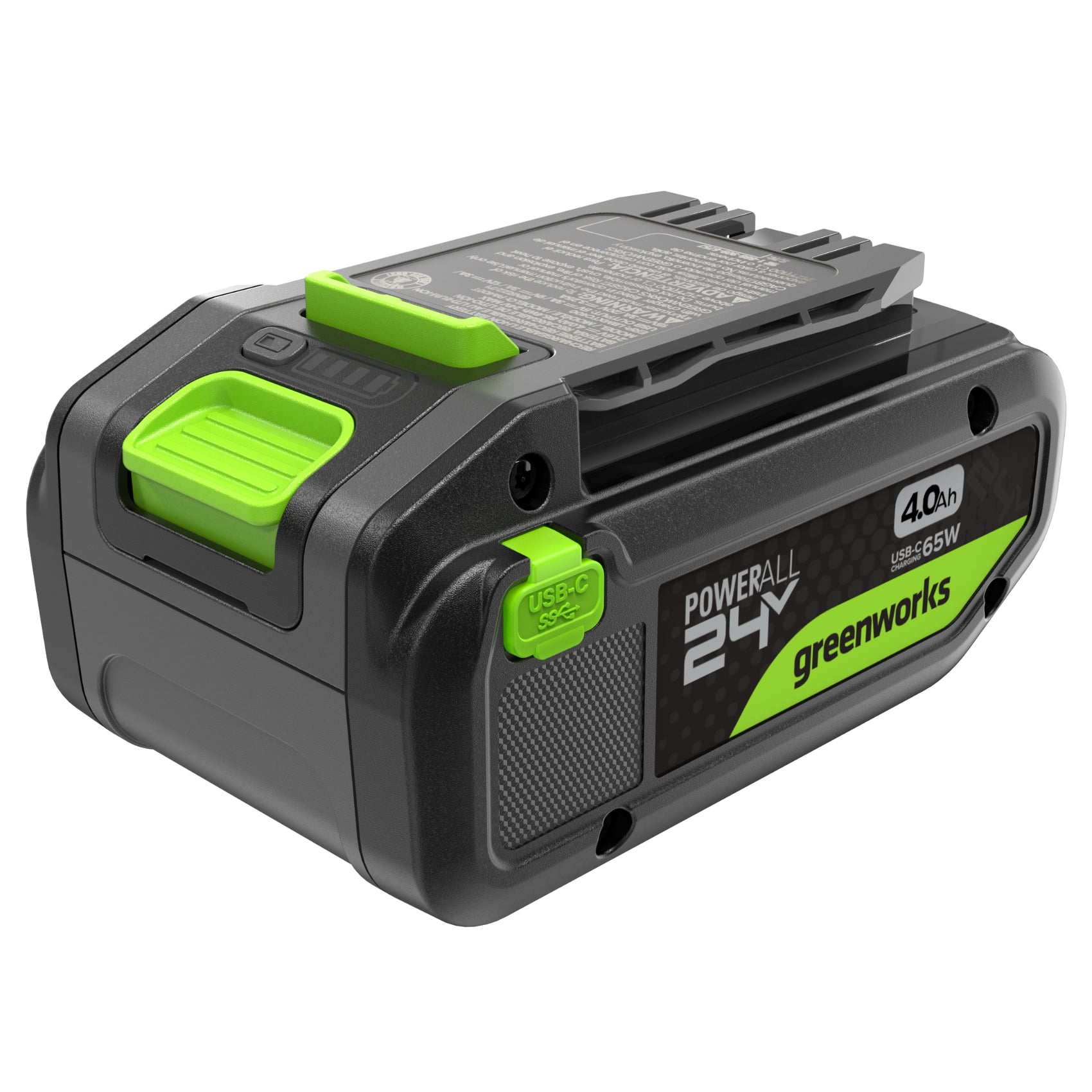 24V 4.0Ah 21700 Battery with Bi-Directional USB-C Port | Greenworks Tools