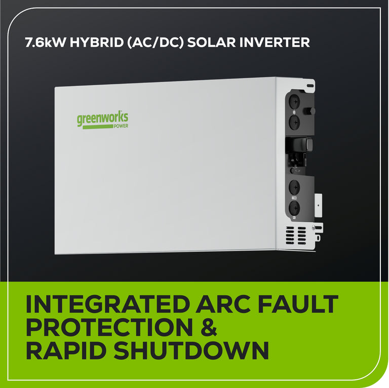 7.6Kw Hybrid (Ac/Dc) Solar Inverter | Greenworks Tools