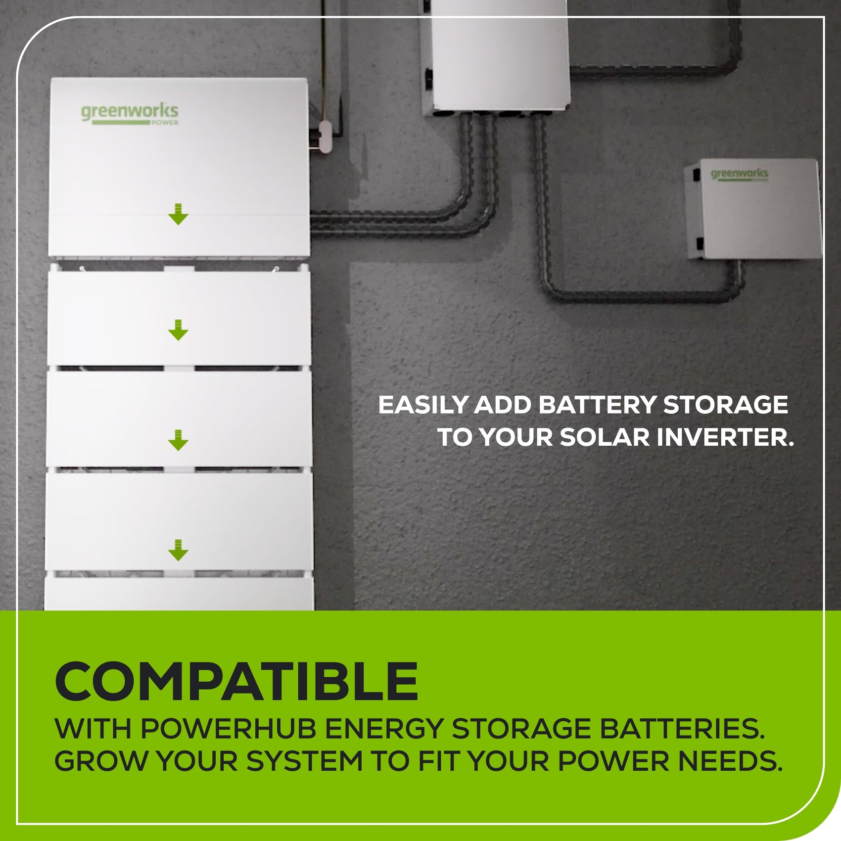 7.6Kw Hybrid (Ac/Dc) Solar Inverter | Greenworks Tools