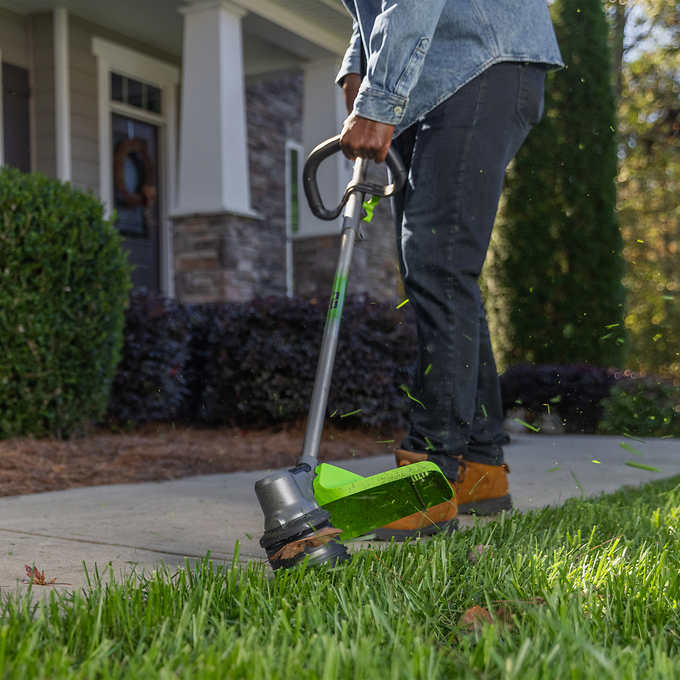 REFURBISHED 80V 17" Brushless String Trimmer W/ 2.0Ah Battery & Charger ...