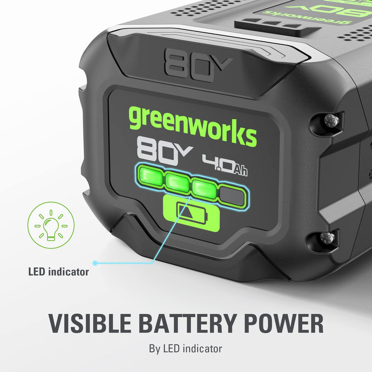 Pro 80V 4.0Ah Lithium Ion Battery | Greenworks Tools