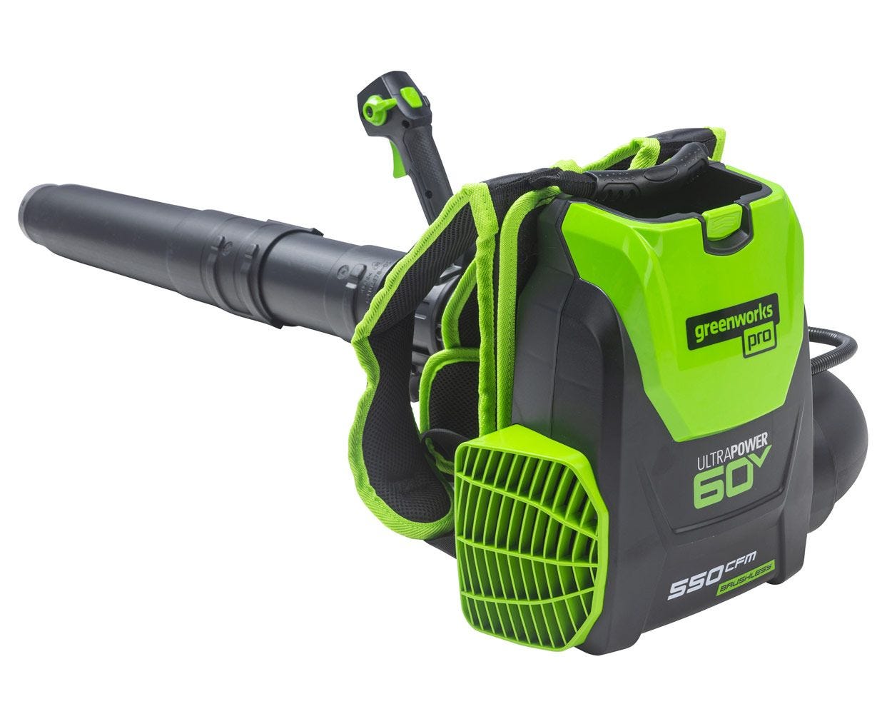 60V Backpack Blower 550 CFM & Battery | Greenworks Tools