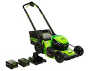 80V 21'' Self Propelled Lawn Mower & (2) 4.0 Ah Batteries | Greenworks ...